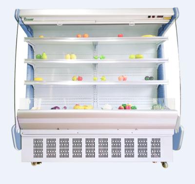 China Refrigerador abierto del extremo redondo remoto con el estante multi ajustable de la cubierta en venta