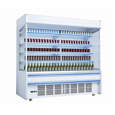 China Escaparate abierto de la exhibición de Multidesk del refrigerador del supermercado del compresor de Embraco en venta