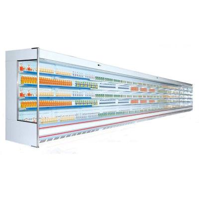 China Escaparate abierto de la exhibición de Multidesk del refrigerador del supermercado del compresor de Embraco en venta