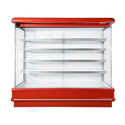 China Escaparate abierto de la exhibición de Multidesk del refrigerador del supermercado del compresor de Embraco en venta