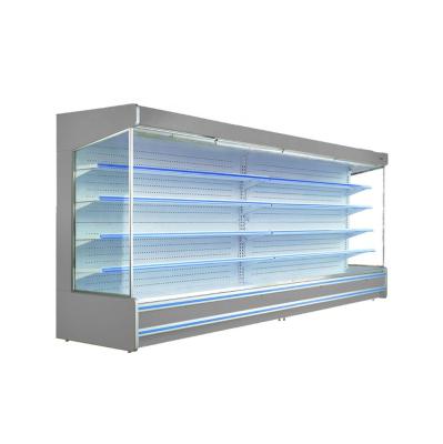 China Kühler-Luftschleier-Kühlschrank 110v 60hz Multideck offener vorderer lärmarm zu verkaufen
