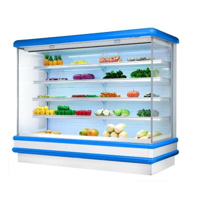 China Supermercado Restaurante Chiller abierto de varios pisos Temperatura 0°C-10°C Ahorro de energía en venta