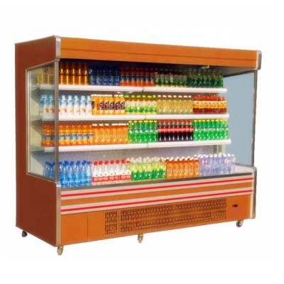 China Customized Color Fruit Display Milk Dairy Showcase Supermarket Refrigeration Equipment for sale