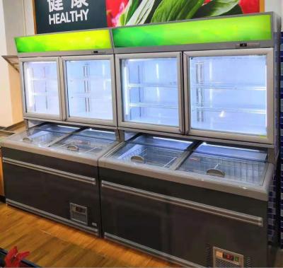 China Refrigerador abierto de Multideck de la cosechadora para la fruta/el congelador vegetal de la crema de /Ice en venta