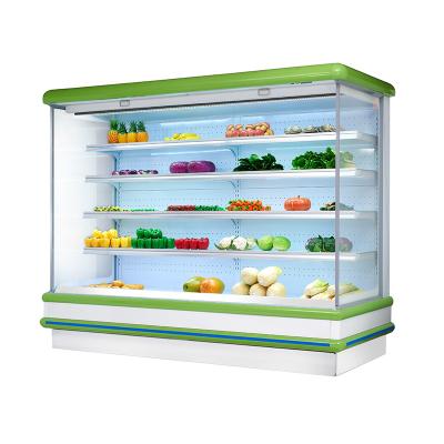 China El blanco llevó el estante ajustable que encendía el refrigerador abierto de Multideck en venta