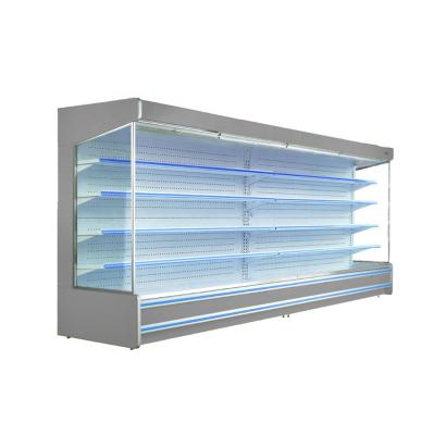 China El blanco llevó el estante ajustable que encendía el refrigerador abierto de Multideck en venta