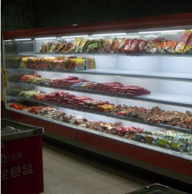 China Escaparate abierto blanco/rojo del supermercado del refrigerador de Multideck con la función auto de Frost en venta