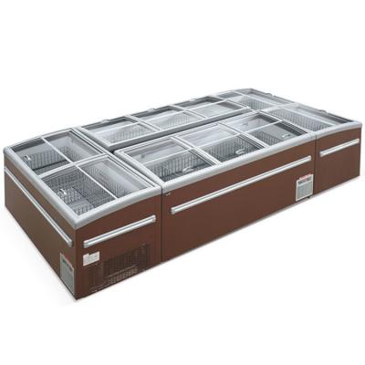 중국 단포스 압축기 R290 18L 슈퍼마켓 아일랜드 냉장고 판매용