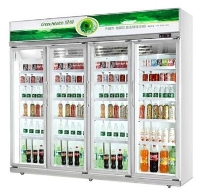 China Green&health  beverage display refrigerator beverage display cooler drink fridge showcase for sale