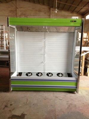 China Sistema de enfriamiento remoto del refrigerador de Multideck de la fruta y verdura del color anaranjado abierto de 3M en venta