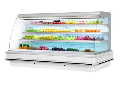 China Refrigerador abierto vertical de la exhibición de la leche de la legumbre de fruta del refrigerador de Multideck en venta
