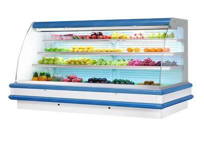 China Refrigerador abierto vertical de la exhibición de la leche de la legumbre de fruta del refrigerador de Multideck en venta