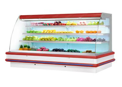 China Refrigerador abierto vertical de la exhibición de la leche de la legumbre de fruta del refrigerador de Multideck en venta