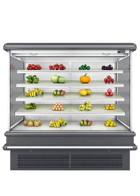 China Einzelner Temperatur Multideck-Anzeigen-Kühlschrank-Schaukasten für Obst und Gemüse zu verkaufen