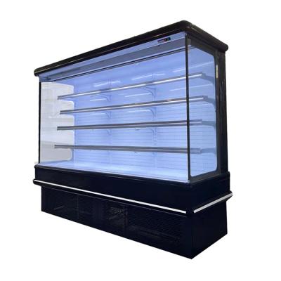 China Einzelner Temperatur Multideck-Anzeigen-Kühlschrank-Schaukasten für Obst und Gemüse zu verkaufen