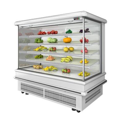 China Einzelner Temperatur Multideck-Anzeigen-Kühlschrank-Schaukasten für Obst und Gemüse zu verkaufen