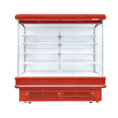 China Einzelner Temperatur Multideck-Anzeigen-Kühlschrank-Schaukasten für Obst und Gemüse zu verkaufen