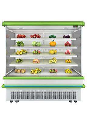 China Einzelner Temperatur Multideck-Anzeigen-Kühlschrank-Schaukasten für Obst und Gemüse zu verkaufen