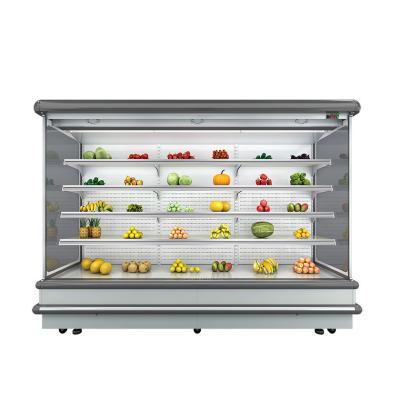 China refrigerador abierto de 2000L Multideck para el escaparate vegetal de la exhibición del supermercado en venta