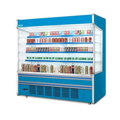中国 扇風機 冷却飲料飲料 商用ディスプレイ フリーザー 多層式オープンチラー 販売のため