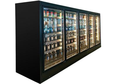 China Refrigerador vertical de Multideck con ahorro de la energía del refrigerador de la barra de la vitrina del licor de la puerta en venta