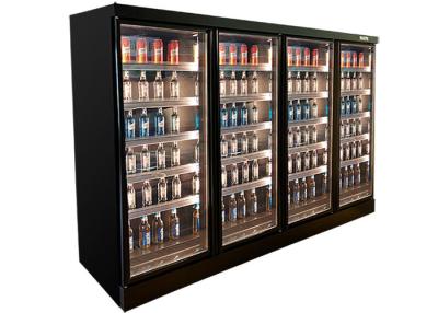 China Refrigerador vertical de Multideck con ahorro de la energía del refrigerador de la barra de la vitrina del licor de la puerta en venta
