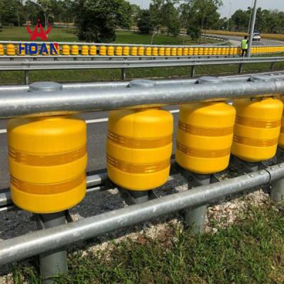 China Roadway Traffic Safe Rolling Type Safety Crash Barrier Eva Highway Safety Roller Guardrail for sale