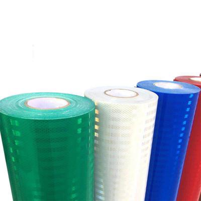 China Warning Post High Intensity Lattice Diamond Retro-reflective Tape Column Engineering 3m Engineer Grade Reflective Film Sheeting for sale