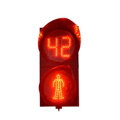 China Intelligent LED Traffic Signal Light 10-24V Rome Pedestrian and Countdown Traffic Light 200mm 300mm on Sale for sale