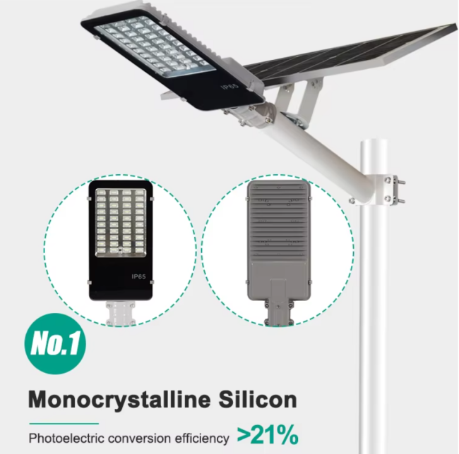 Multiple solar lights installed in garden landscape setting