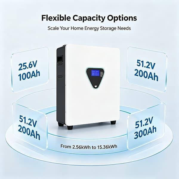 Wall-mounted lithium battery installation showing sleek design and professional mounting