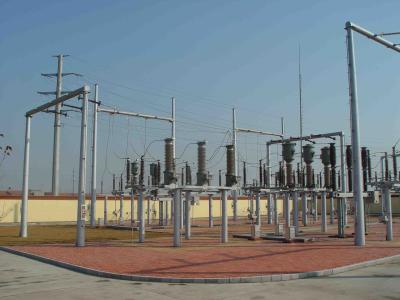 110KV πύργοι χάλυβα δικτυωτού πλέγματος