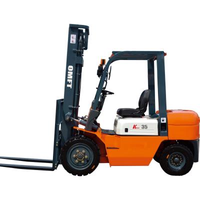 중국 3.5톤 3500kg Cpcd35 디젤 포크리프트 1070mm 포크와 CE ISO SGS 표준 판매용