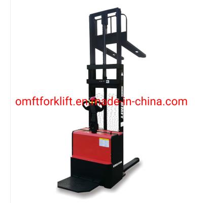 중국 CE ISO SGS 승인된 1.5톤 1500kg Cdd15W EPS 스탠드온 페달 전동 스택러 트럭 판매용