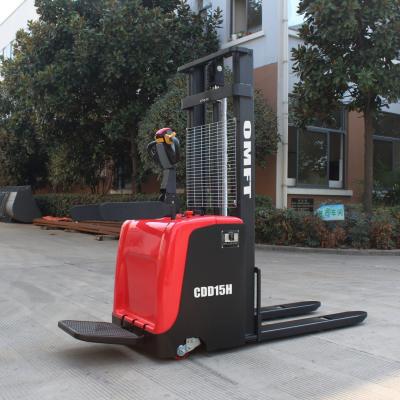 중국 CE ISO SGS 승인된 1.5톤 1500kg Cdd15W EPS 스탠드온 페달 전동 스택러 트럭 판매용