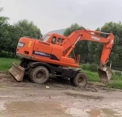 Κίνα 15 τόνων Dh150w-7 Doosan Wheel Excavator με χωρητικότητα κουβάς 0,75m3 προς πώληση