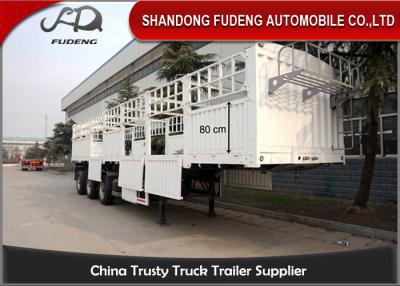 China Removable fence side wall semi trailer for transport cement in bags for sale