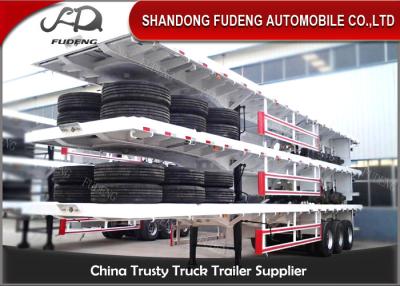 Chine le conteneur de 40ft portent le pneu simple superbe de camion de remorque de suspension à plat d'air pour la Tanzanie à vendre