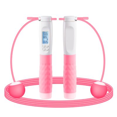 China Fitness Equipment Weighted Speed Skipping Rope Digital Smart Cordless Jump Rope with Counter for sale
