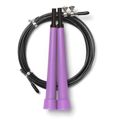 China High Fast Speed Rope Jump Rope Skipping Rope for Fitness Black Bag Game Steel PVC Item Packing Adjustable Pcs Color Wire Feature for sale
