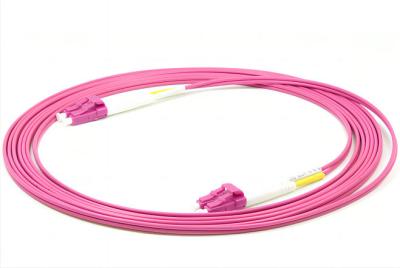 Cina Duplex 3.0mm LSZH OFNR LC UPC - cavo di toppa multimodale della fibra OM4 di LC UPC in vendita