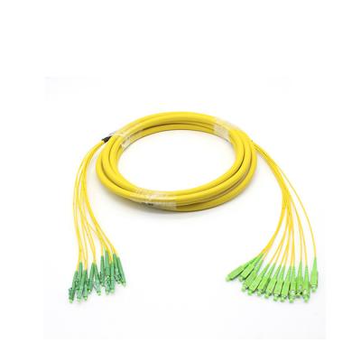 China SC pre terminado APC do núcleo do cabo de remendo 12 da fibra ótica do único modo a LC APC à venda