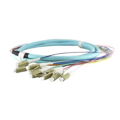 Cina Treccia ottica mista 50/125um Om3 0.9mm della fibra del pacco di 12 centri LC in vendita
