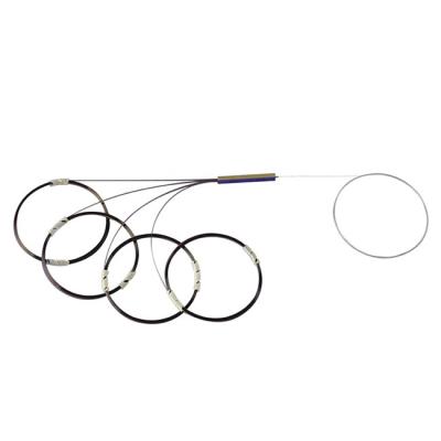 China Single Mode 1x8 1X16 1X32 Mini Steel Tube Bare Fiber Optical PLC Splitter for sale