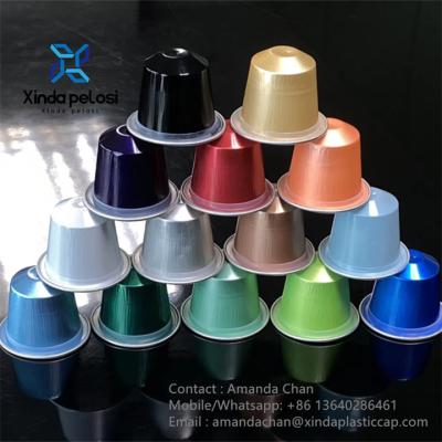 China Aluminum Empty Capsules With Aluminum Nespresso Coffee Cup Sealing Machine for sale