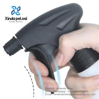 China Black Plastic Trigger Spray Head Hand Foam Trigger Sprayer For Hair Care Used for sale
