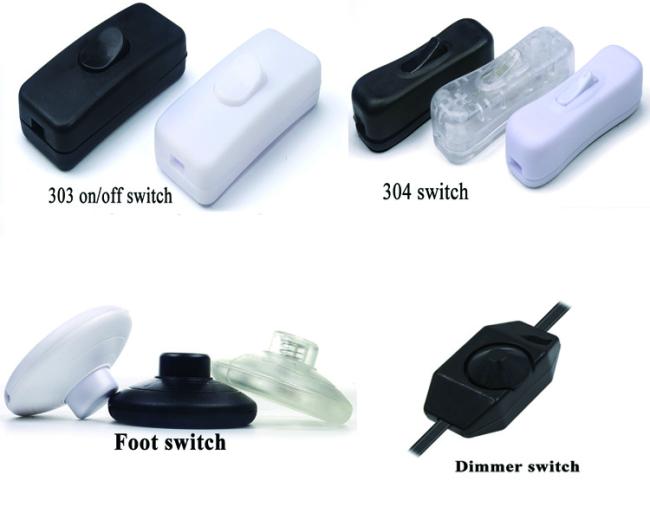 Close-up of power cord connector