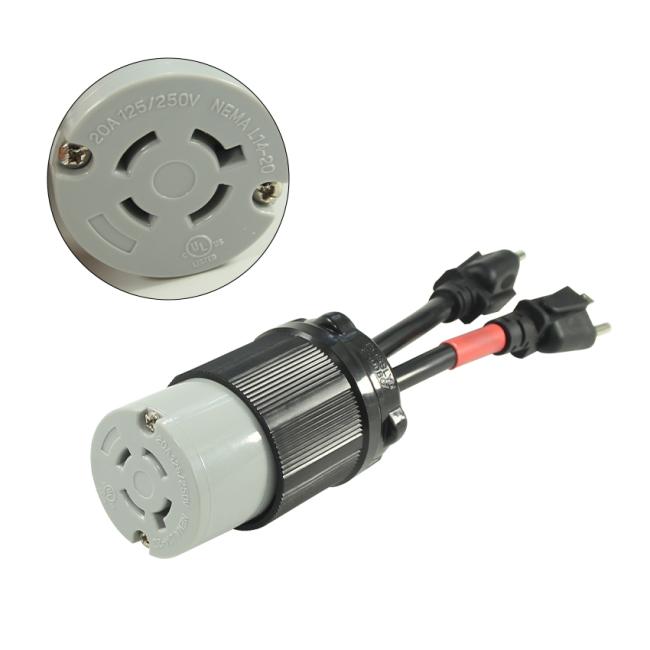 NEMA L14-20C extension cord side view