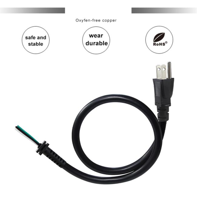 Open Wiring Plug North America Canada Power Cable