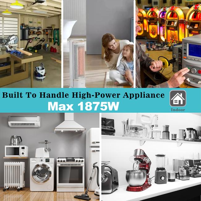 14 AWG SPT-3 Flat Wire Power Cord in use